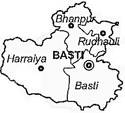 Basti District | Basti District Map