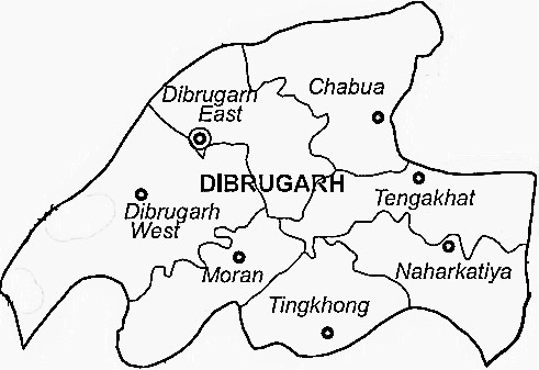 Dibrugarh District | Dibrugarh District Map