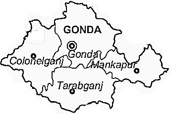 Gonda District | Gonda District Map