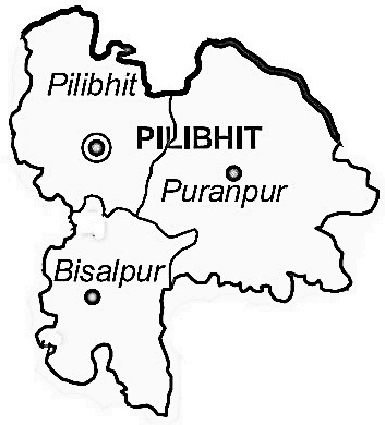 Pilibhit District | Pilibhit District Map
