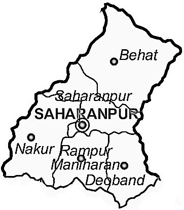 Saharanpur District | Saharanpur District Map