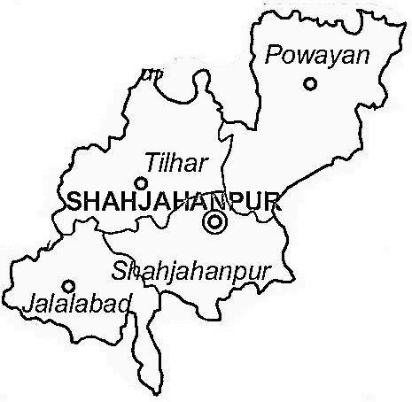 Shahjahanpur District | Shahjahanpur District Map