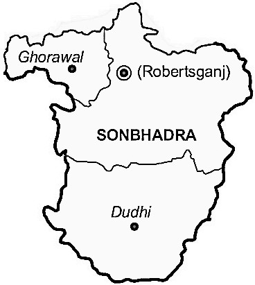 Sonbhadra District | Sonbhadra District Map