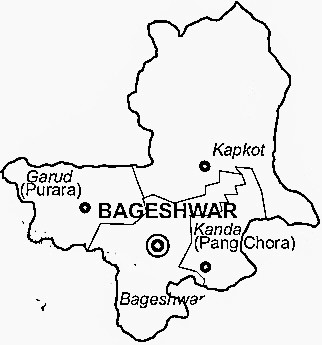 Bageshwar District | Bageshwar District Map