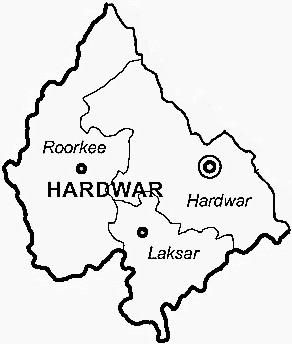 Haridwar District | Haridwar District Map