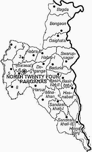 24 Paraganas North District | 24 Paraganas North District Map