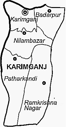 Karimganj District | Karimganj District Map