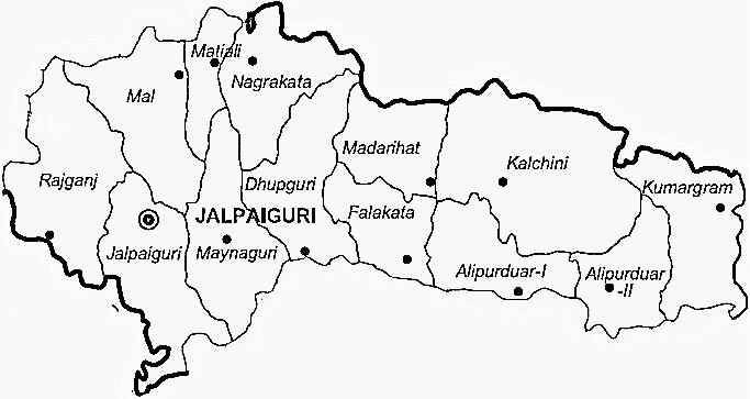 Jalpaiguri District | Jalpaiguri District Map