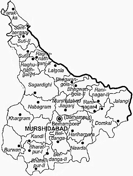Murshidabad District | Murshidabad District Map