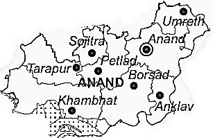 Anand District | Anand District Map