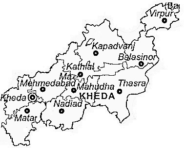 Kheda District | Kheda District Map