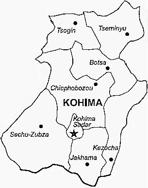 Kohima District | Kohima District Map