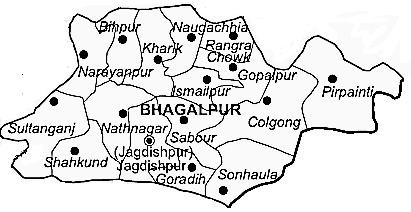 Bhagalpur District | Bhagalpur District Map