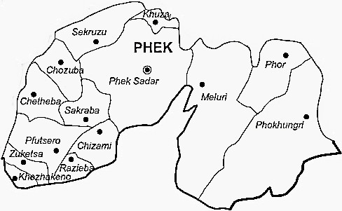 Phek District | Phek District Map