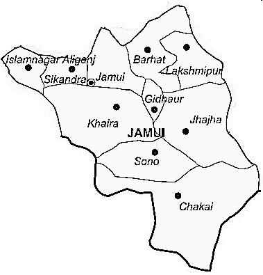 Jamui District | Jamui District Map