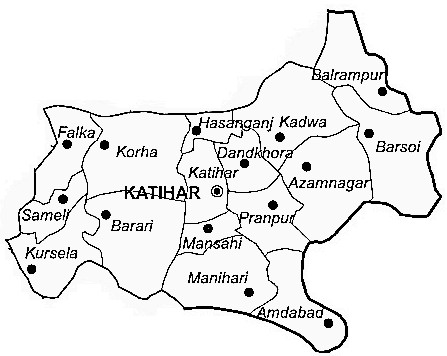 Katihar District | Katihar District Map