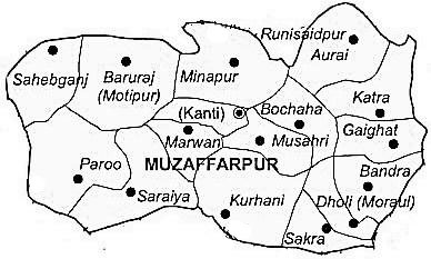 Muzaffarpur District | Muzaffarpur District Map