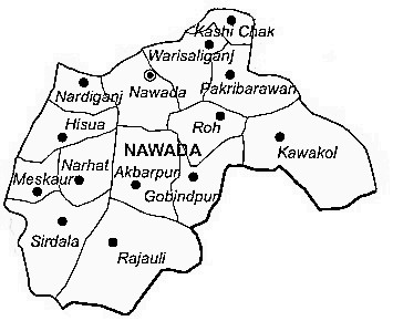 Nawada District | Nawada District Map