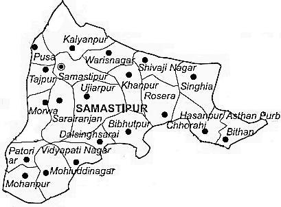Samastipur District | Samastipur District Map